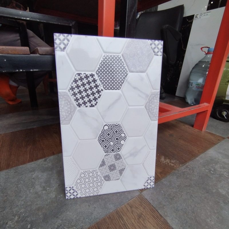 Jual keramik dinding uk 25x40 hexagonal mulia | Shopee Indonesia
