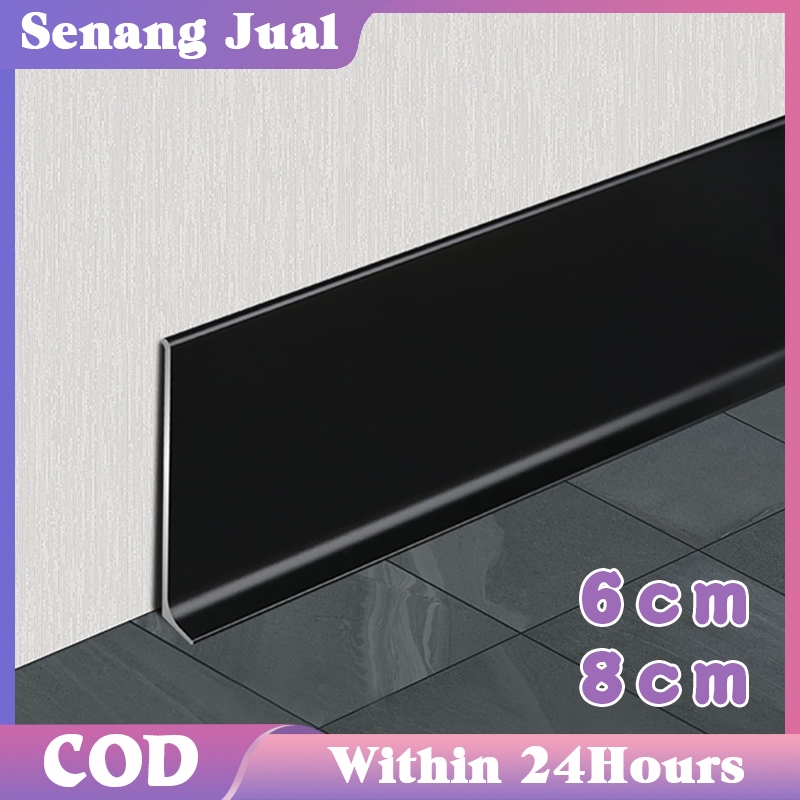 Jual 2M Panjang Lish Alumunium / Plin Skirting Board / Lis Sudut ...