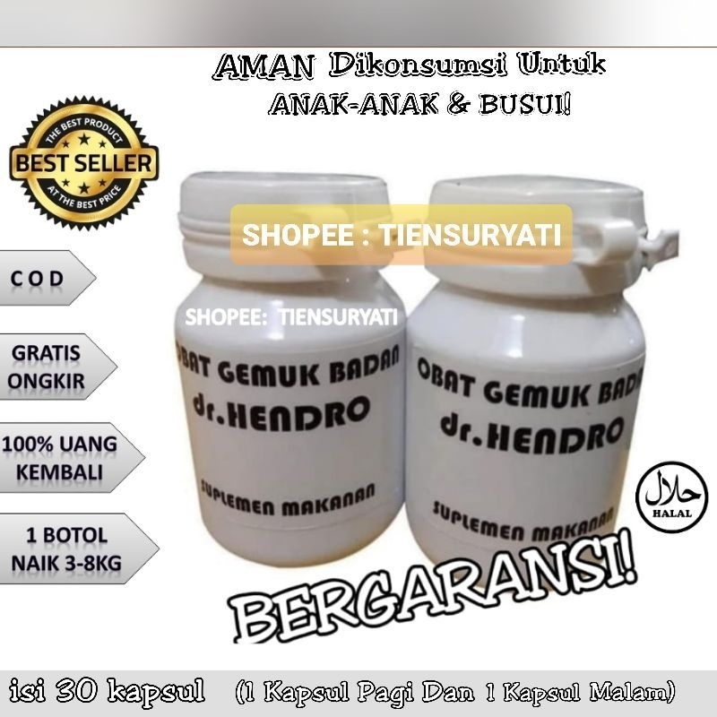 Jual Obat gemuk dr Hendro 100% original (ampuh bergaransi herbal ...