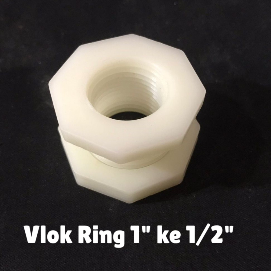 Jual Vlok Ring Toren Tandon Air 1 inch ke 1/2 inch Male Female PVC PLOK ...
