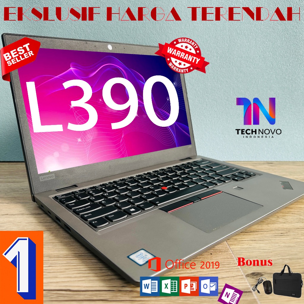 Jual Lenovo thinkpad second laptop L390 core I5 GEN8 14inch Peningkatan ...