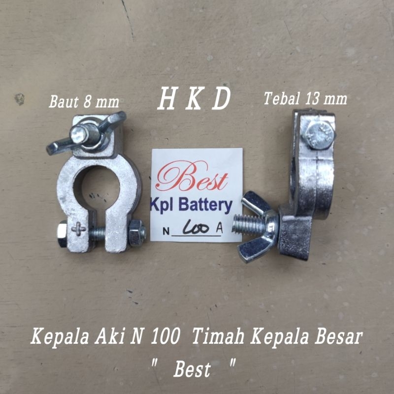 Jual KLEM KEPALA AKI/ TERMINAL AKI ACCU N100 TIMAH KEPALA BESAR " BEST ...