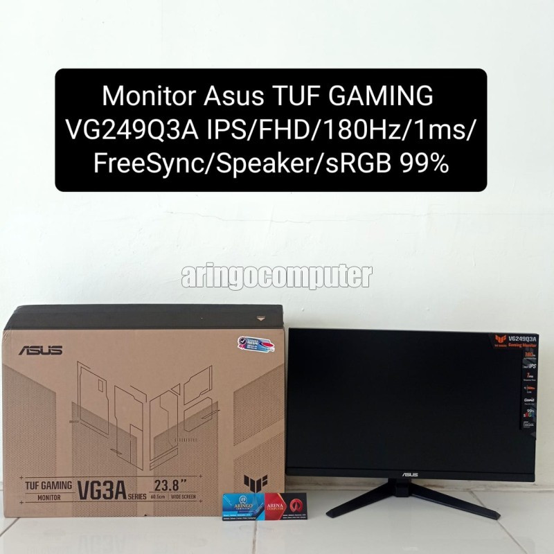 Jual Monitor Asus TUF GAMING VG249Q3A IPS/FHD/180Hz/1ms/FreeSync ...