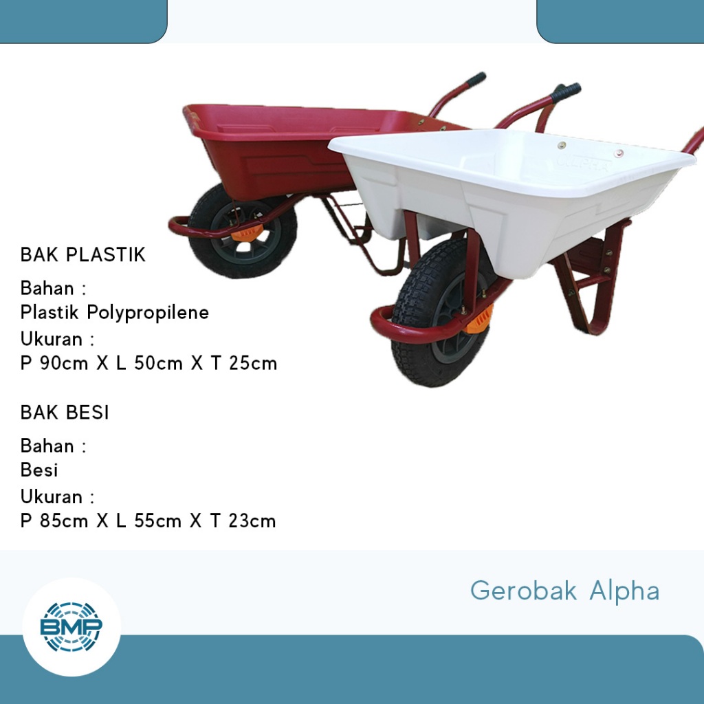 Jual GEROBAK DORONG ALPHA / ANGKONG - ALPHA BAK BESI DAN BAK PLASTIK ...