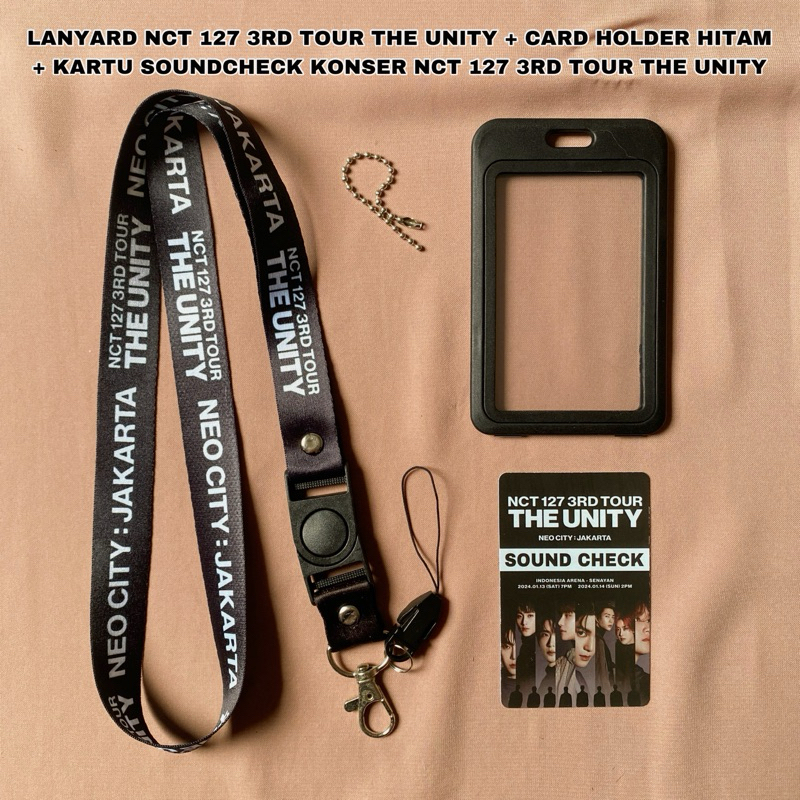 Jual LANYARD 2SISI NCT 127 3RD TOUR THE UNITY + CARD HOLDER HITAM (free ...
