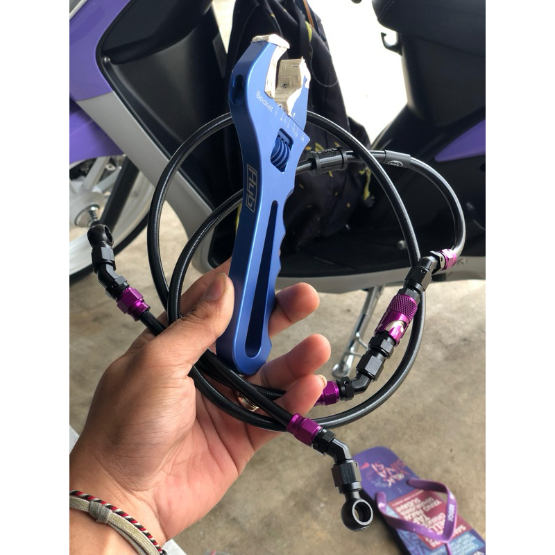 Jual selang hel original set fitting hyb custom by df titanium | Shopee Indonesia