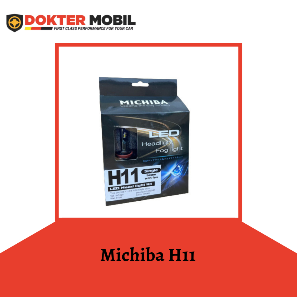 Jual Lampu LED Michiba H11 Headlight Fog Light Bergaransi | Shopee ...
