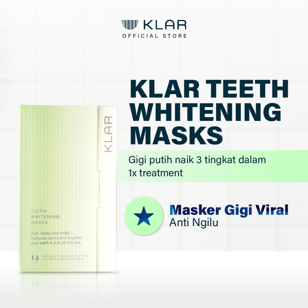 Jual KLAR Teeth Whitening Mask - Masker Gigi Viral Untuk Memutihkan ...