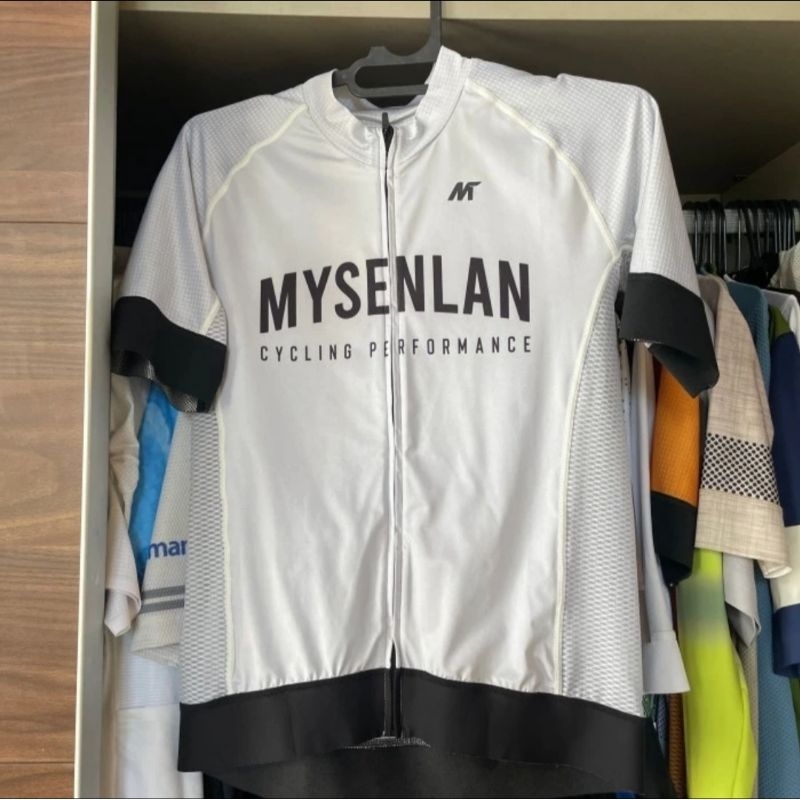 Jual Jersey Sepeda Roadbike Mysenlan Dawn Lid Size XL White Putih ...