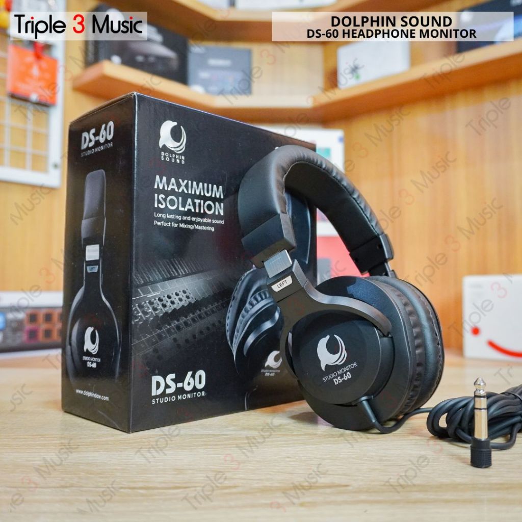 Jual Dolphin Sound ISK DS60 Headphone monitor Flat Closed Pengganti ...