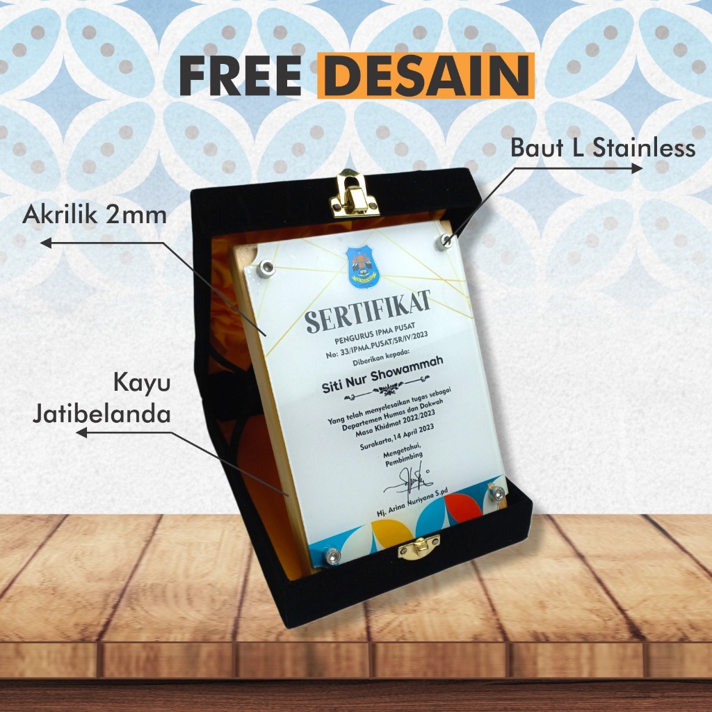 Jual VANDEL PLAKAT DAN BOX MAGANG KKN KAYU AKRILIK | Shopee Indonesia