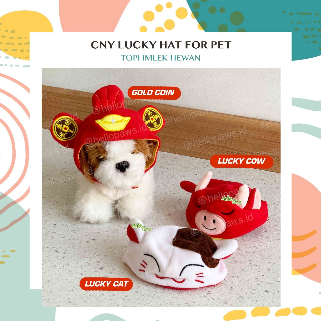 Jual Chinese New Year Costume Lucky Hat - Topi Imlek Hewan Anjing ...