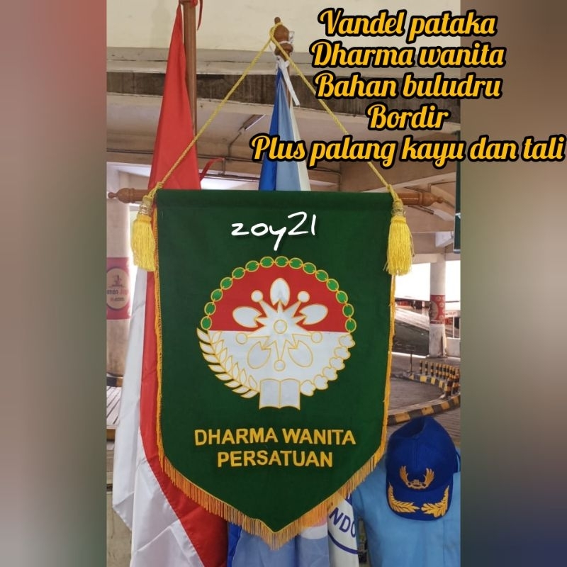 Jual Bendera vandel pataka Dharma wanita persatuan bahan bludru ...