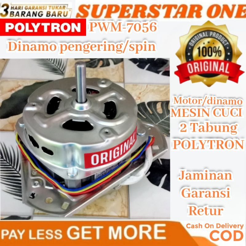 Jual dinamo pengering/spin mesin cuci polytron PWM-7056 | Shopee Indonesia