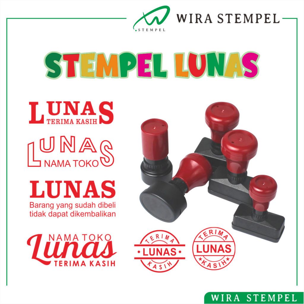 Jual Stempel Lunas Stampel Nota Cap Toko Stamp Flash Warna Otomatis Perusahaan Online Shop ...