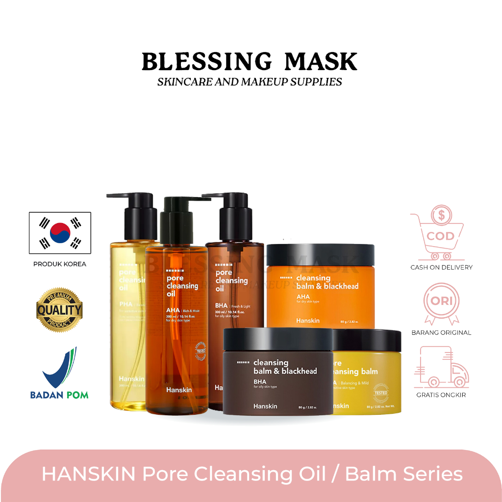 Jual Hanskin Pore Cleansing Balm PHA 80gr | Cleansing Oil PHA 300mL ...