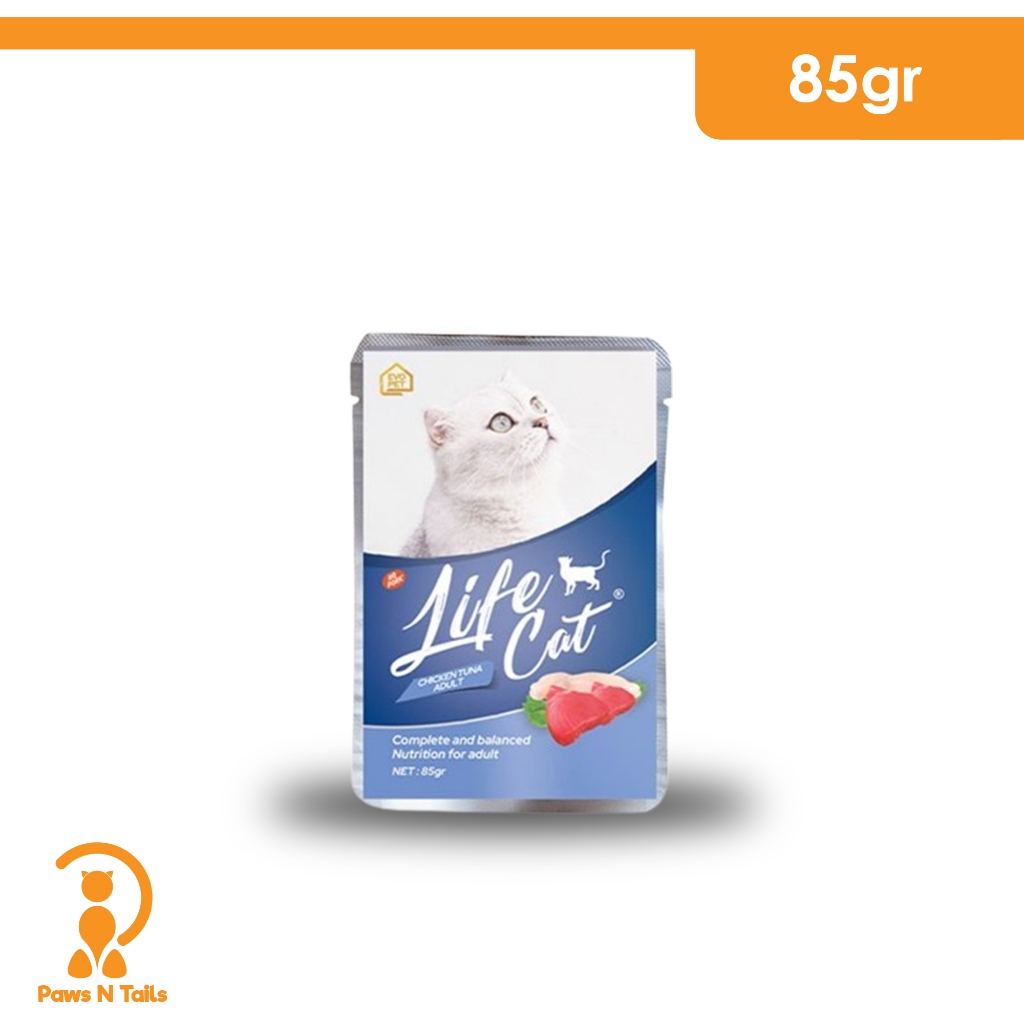Jual Life Cat Wet Food Chicken Tuna Adult 85gr | Shopee Indonesia