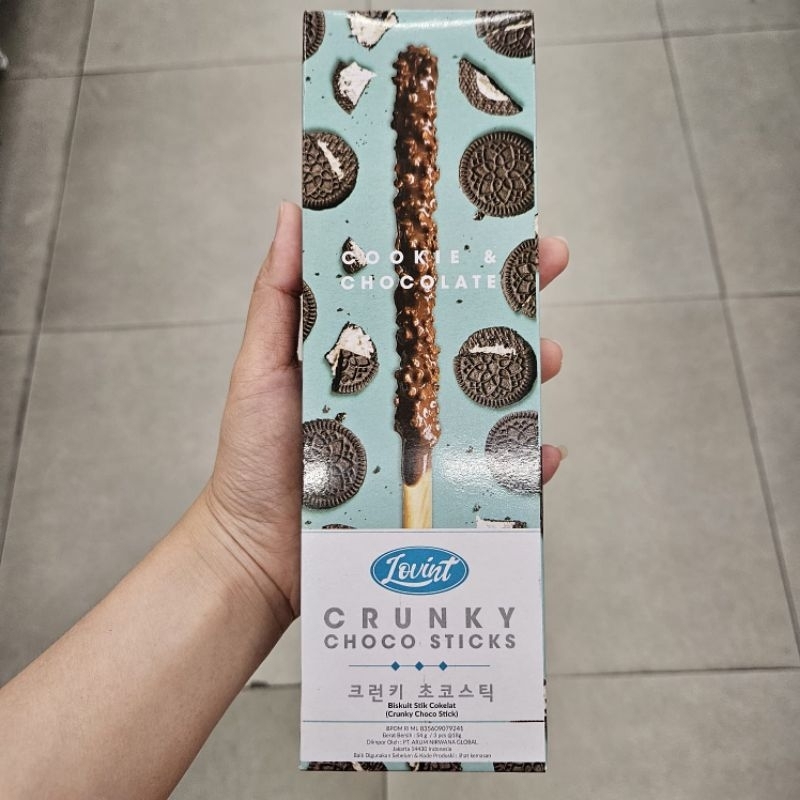 Jual Lovint Crunky popping candy almond choco Stick | Shopee Indonesia