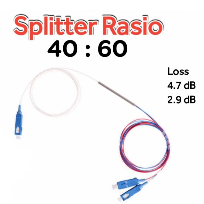 Jual Splitter Ratio Fiber Optic 40:60 | Shopee Indonesia