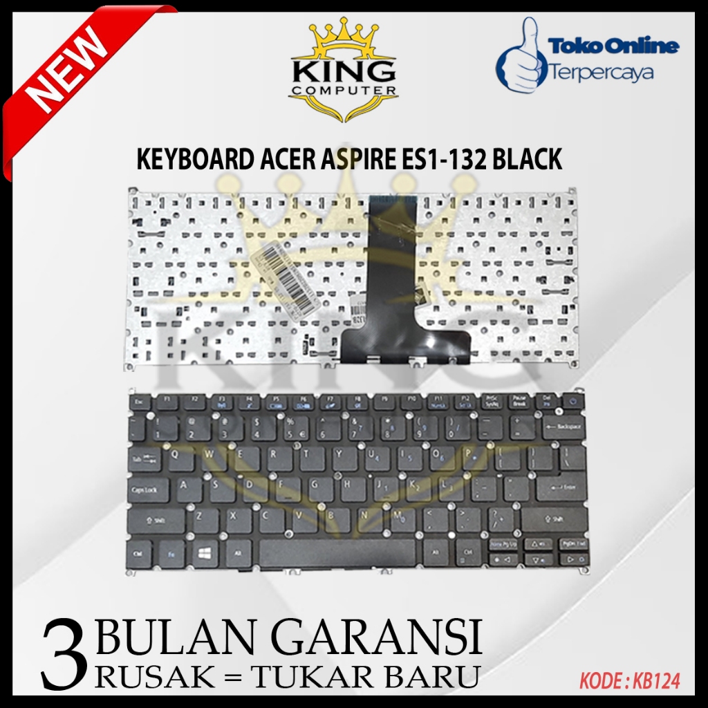 Jual KEYBOARD ACER ASPIRE ES1-131 ES1-132 ES1-311 ES1-331 TOMBOL POWER ...