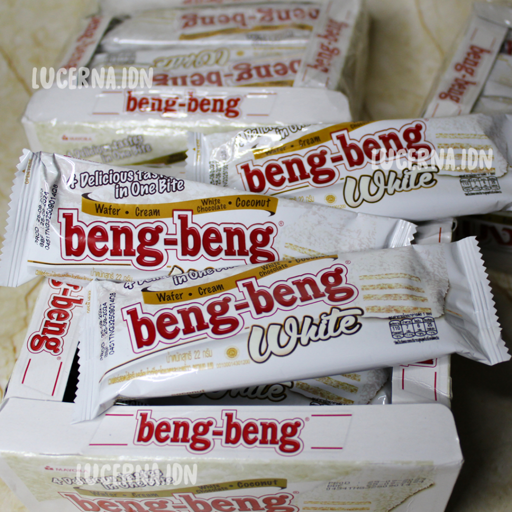 Jual Beng-Beng Wafer White Chocolate & Coconut 1 pcs/Snack Thailand ...