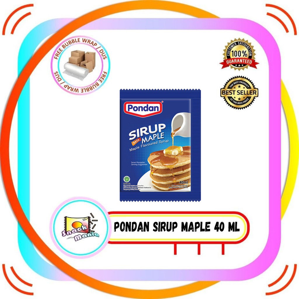 Jual Pondan Syrup Maple Sirup ~ 40 ml Sirup | Shopee Indonesia