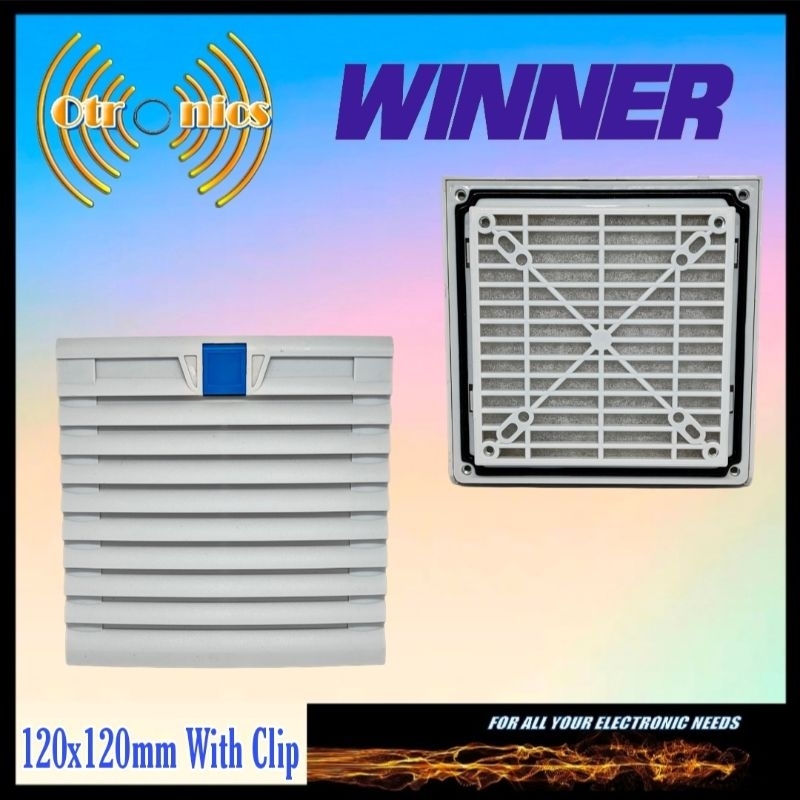 Jual Fan Filter 12cm 4 inch 120x120mm kotak with clip k803 | Shopee ...