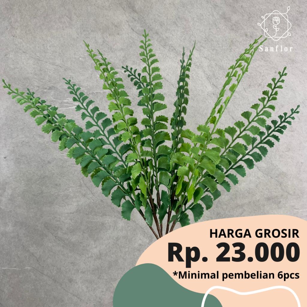 Jual DAUN PAKIS SUPLIR/ BUNGA ARTIFICIAL/ TANAMAN HIAS PLASTIK/ HIASAN ...
