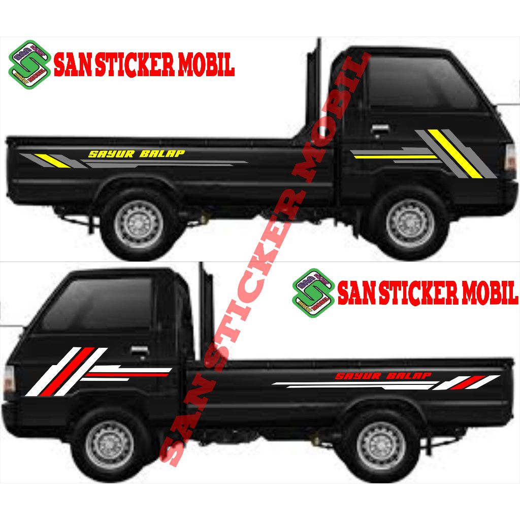 Jual 0220 CUTTING STICKER MOBIL PICK UP L 300 DESAIN BISA CUSTOM NAMA ...