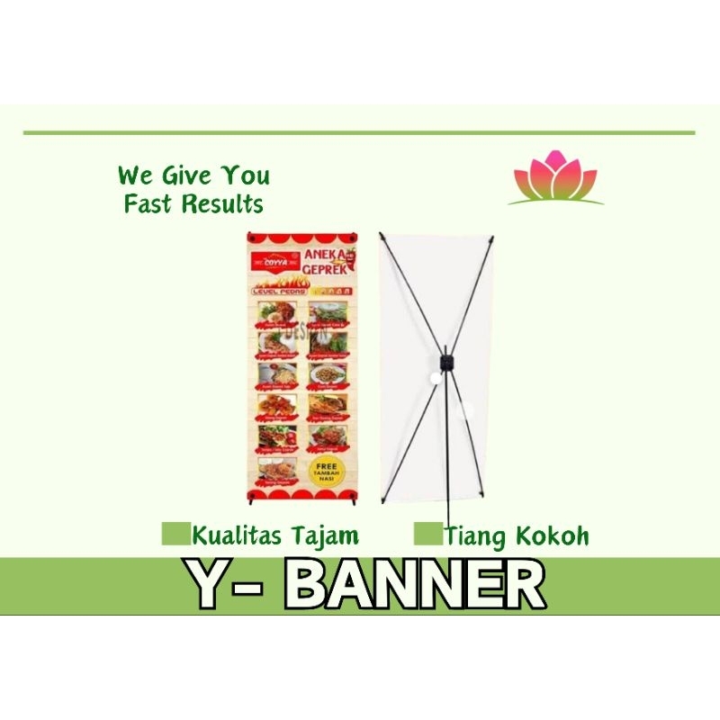 Jual CETAK Y-BANNER / STAND BANNER/ STANDING BANNER MURAH | Shopee ...