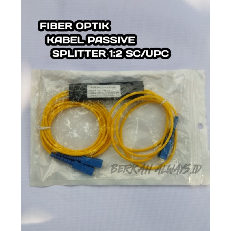 Jual Fiber Optic SC UPC PLC 1:2 Passive Splitter Mini Ratio Coupler ...
