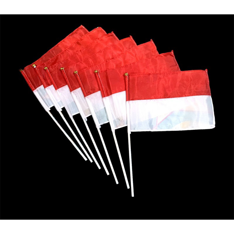 Jual Bendera Tangan Indonesia Bendera Stick Indonesia Bendera Pawai ...