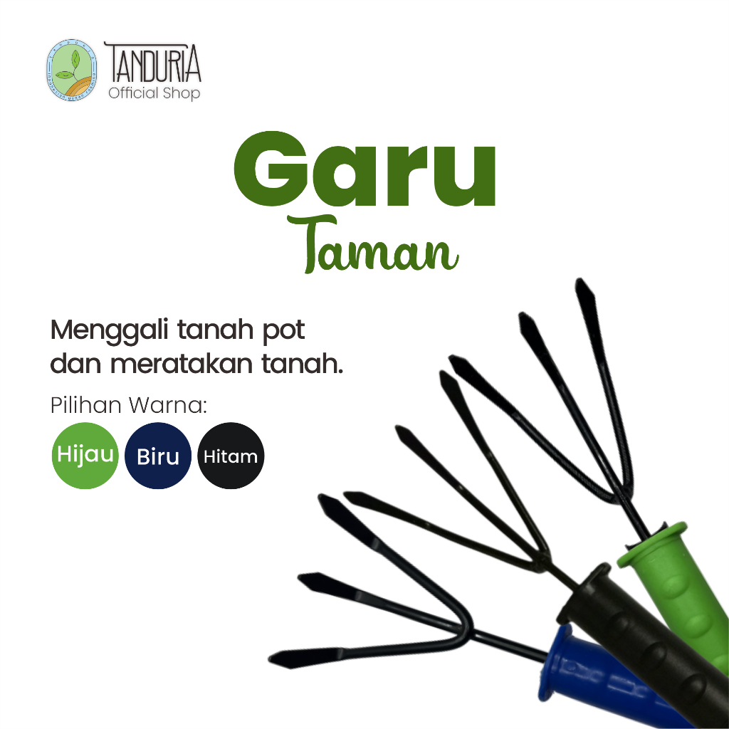 Jual TANDURIA - Garu Tanah Mini Perlengkapan Taman Menggali dan ...