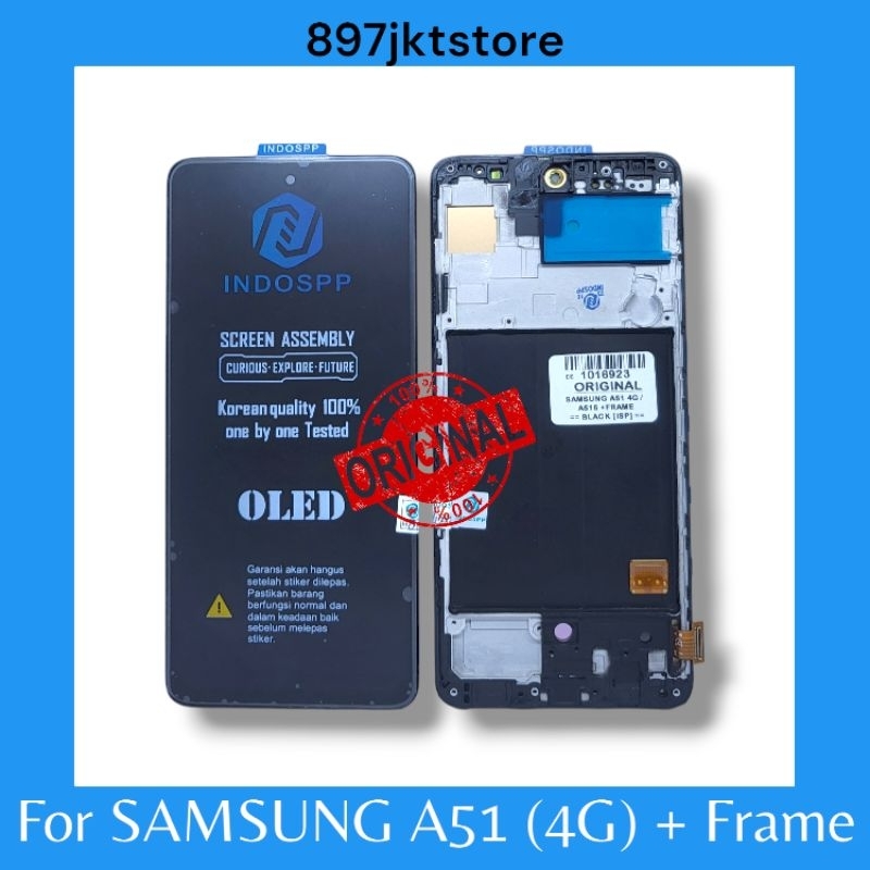 Jual LCD TOUCHSCREEN + FRAME FULLSET SAMSUNG GALAXY A51 (4G) A515 A515F ORIGINAL | Shopee Indonesia