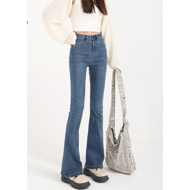 Jual WOW-Hotty Highwaist Cutbray Jeans Celana Cutbray Jeans Korean Style | Shopee Indonesia