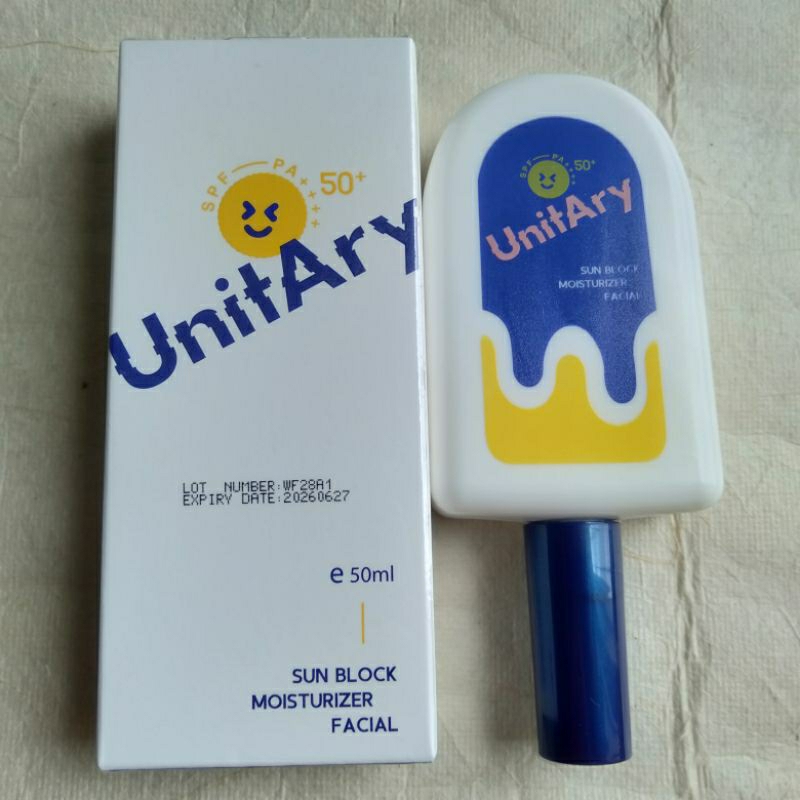 Jual NEW! UNITARY SUN BLOCK MOISTURIZER FACIAL 50ml SPF 50+ PA ...