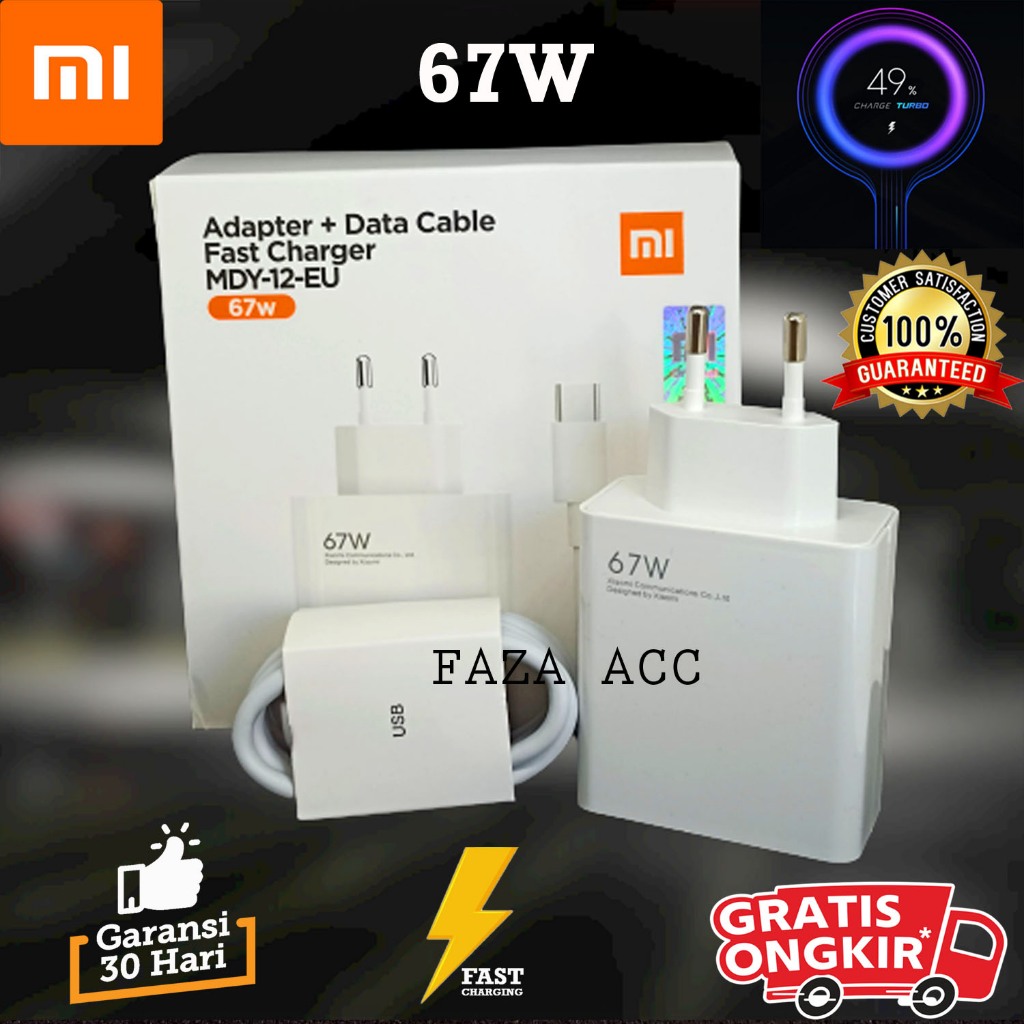 Jual CHARGER XIAOMI REDMI TURBO ORIGINAL ASLI 67 WATT ORI SUPER FAST ...