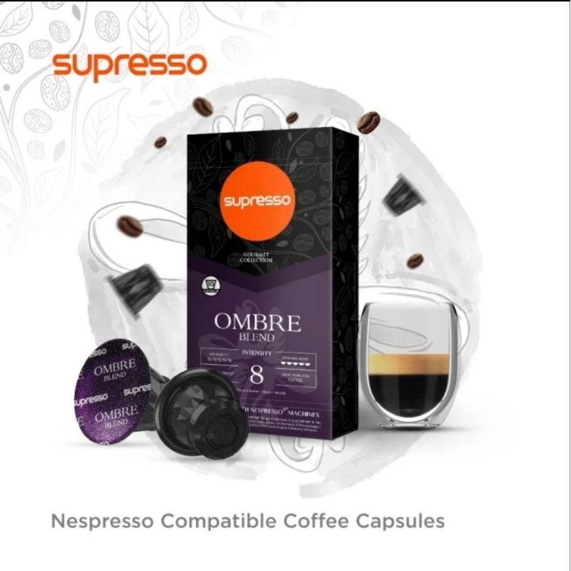 Jual Supresso OMBRE Low Acid Kapsul Kopi Nespresso® Machine Compatible coffee Capsule | Shopee ...