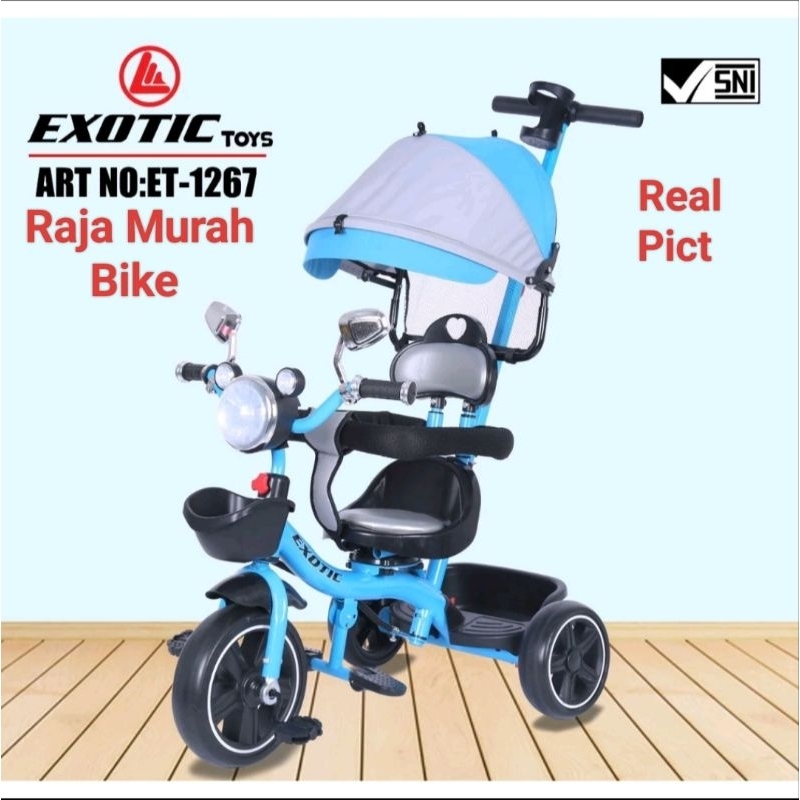 Jual Sepeda Anak Balita Roda Tiga Exotic 1267 Sepeda Roda Tiga Exotic ...