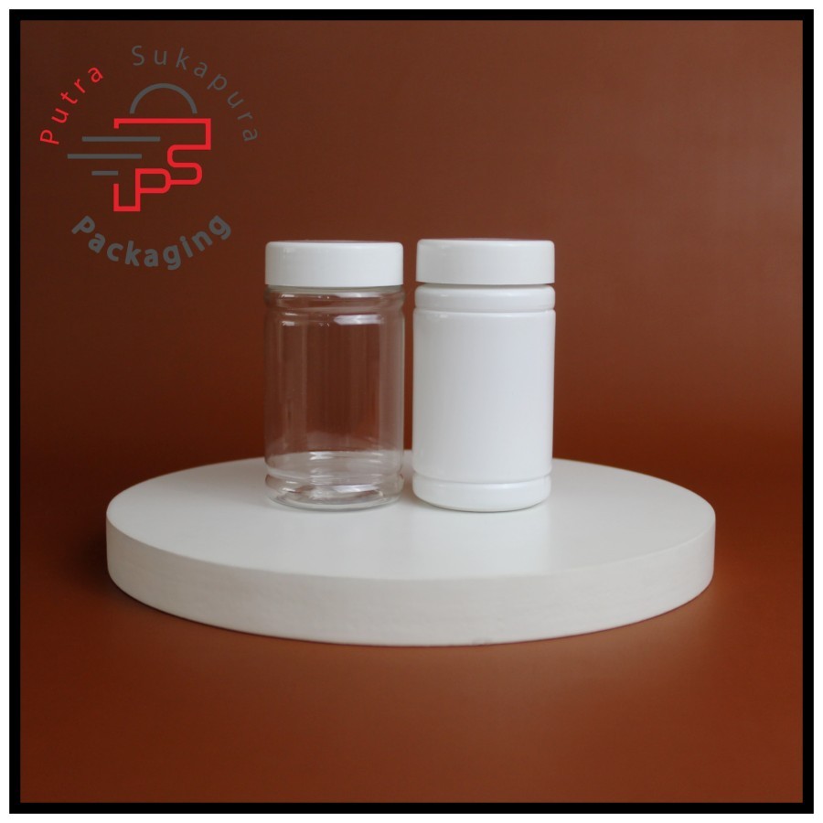 Jual botol kapsul proround 100 ml pet / botol kapsul isi 60 / botol kemasan kapsul / kemasan ...