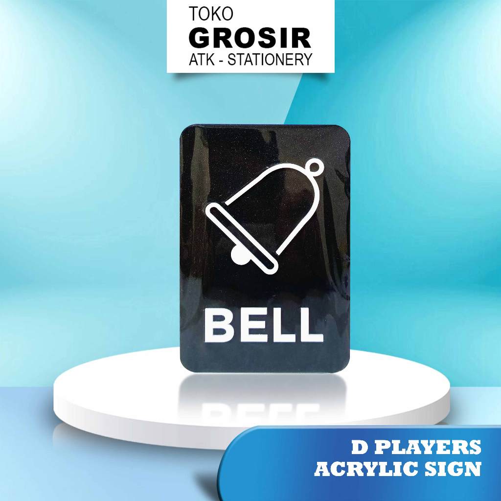Jual D Players Acrylic Sign "BELL 3D" | Shopee Indonesia