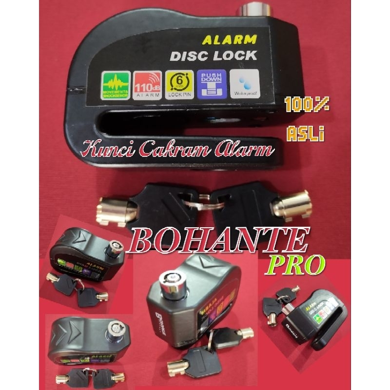 Jual DISC LOCK ALARM BOHANTE PRO KUNCI GEMBOK cakram ALARM BOHANTE ...