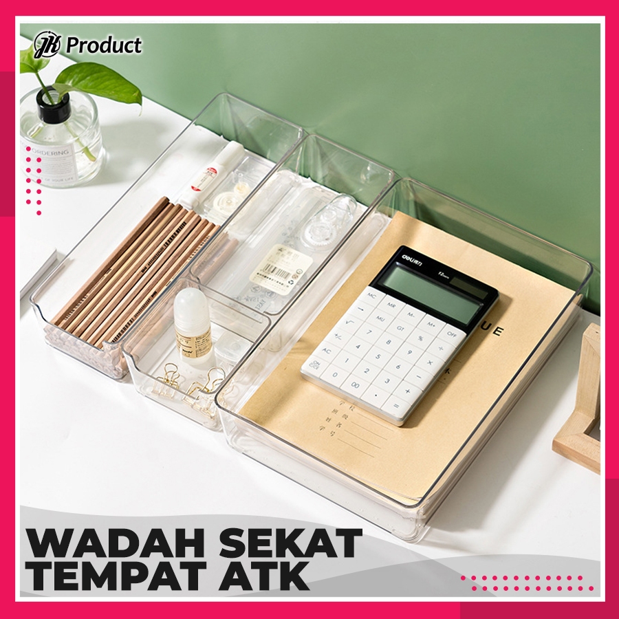 Jual Rak Kotak Akrilik Wadah Sekat Laci Meja Tempat Penyimpanan ATK ...