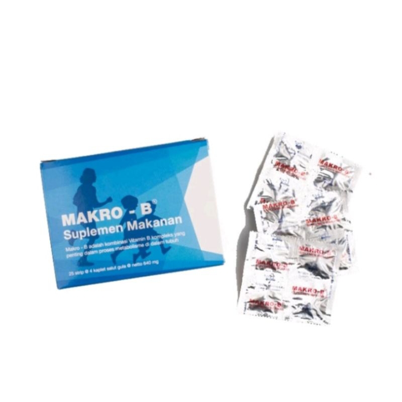 Jual Makro - B kaplet salut gula per box | Shopee Indonesia