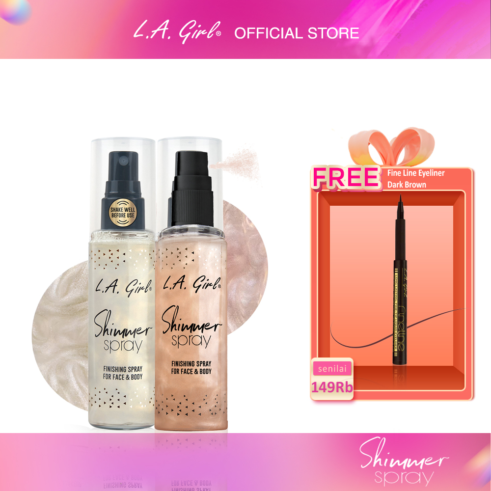 Jual LA Girl Setting Spray/ Primer Spray/ Shimmer Spray - Matte Oil ...