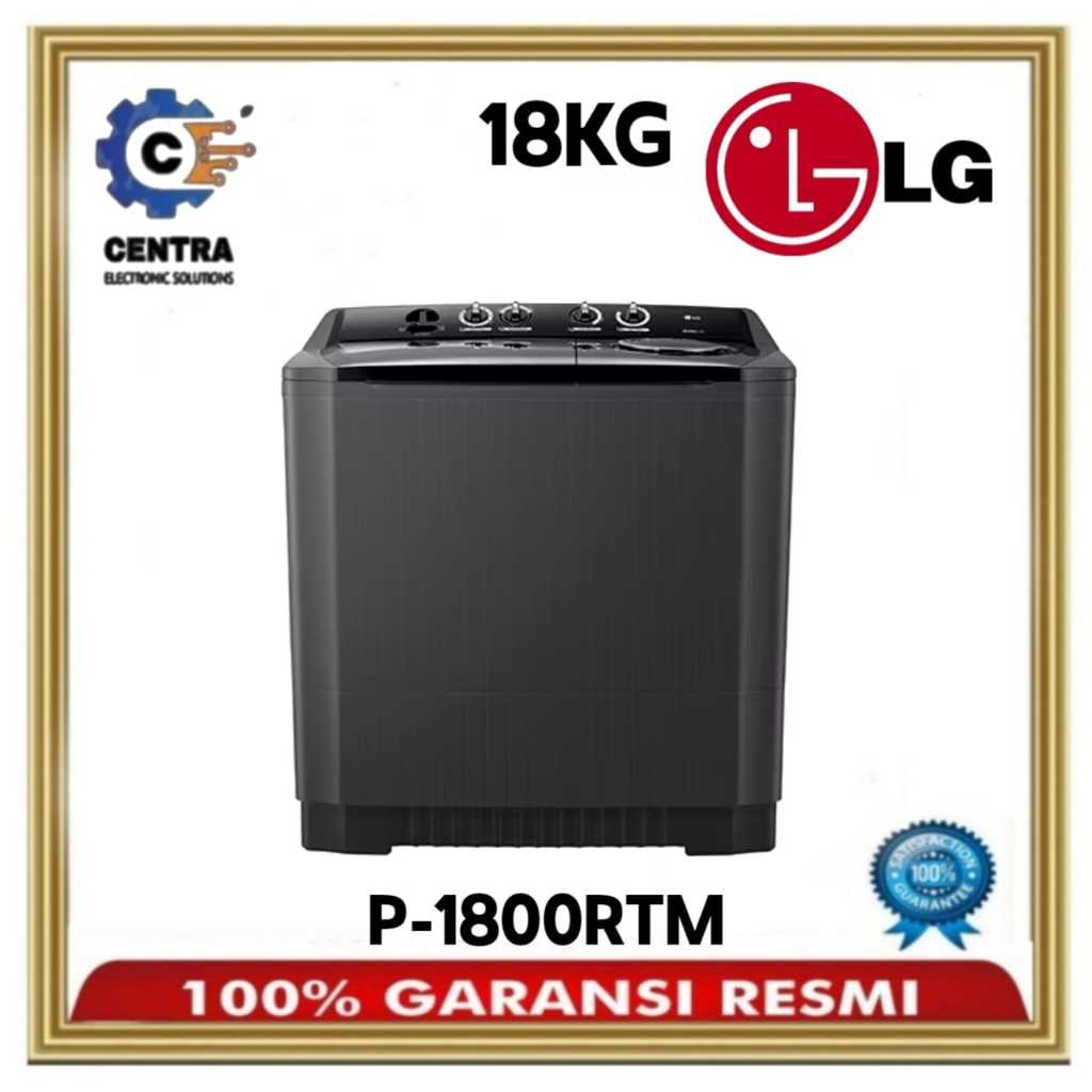 Jual Mesin cuci LG 2 tabung 18 kg P1800RTM P 1800 RTM 1800RTM P1800 | Shopee Indonesia