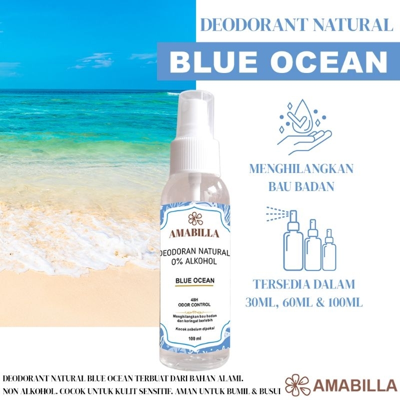 Jual AMABILLA Natural Deodorant Tawas Spray Deodoran Alami BLUE OCEAN ...