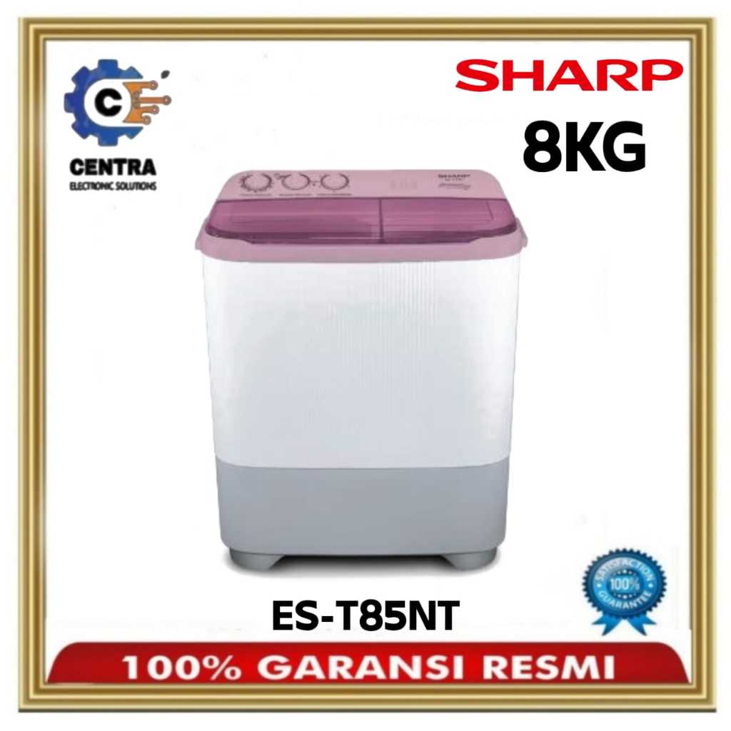 Jual Mesin cuci 2 tabung sharp super aquamagic ES-T85NT GARANSI RESMI ...