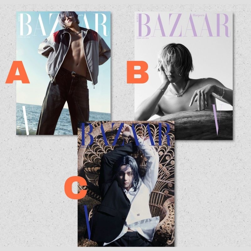 Jual OFFICIAL BTS V KIM TAEHYUNG HARPER'S BAZAAR KOREA MAGAZINE ...