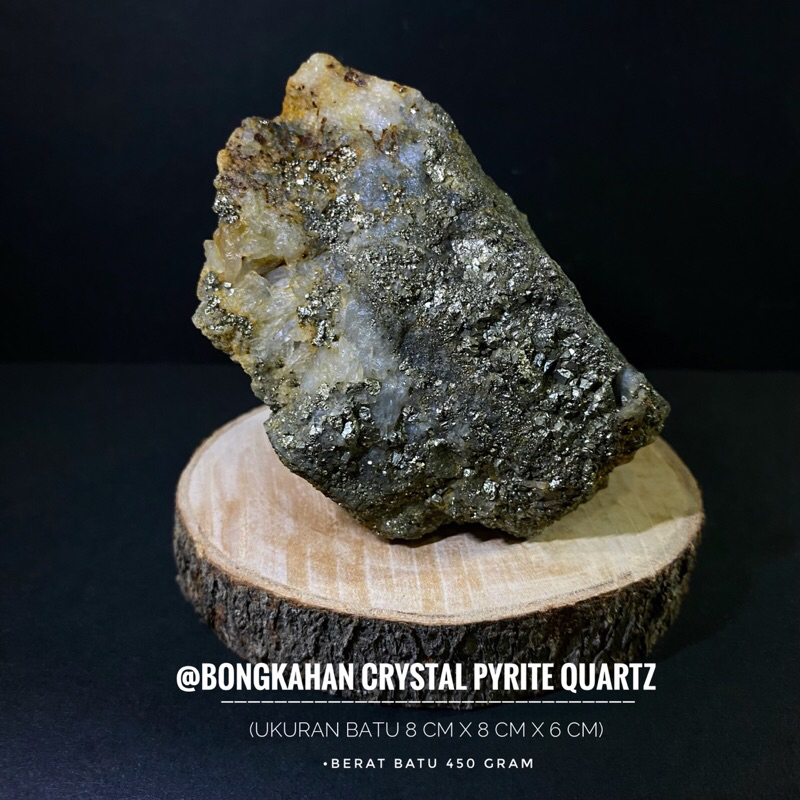 Jual Bongkahan Crystal Pyrite Quartz Natural L22 atau Batu Kristal ...